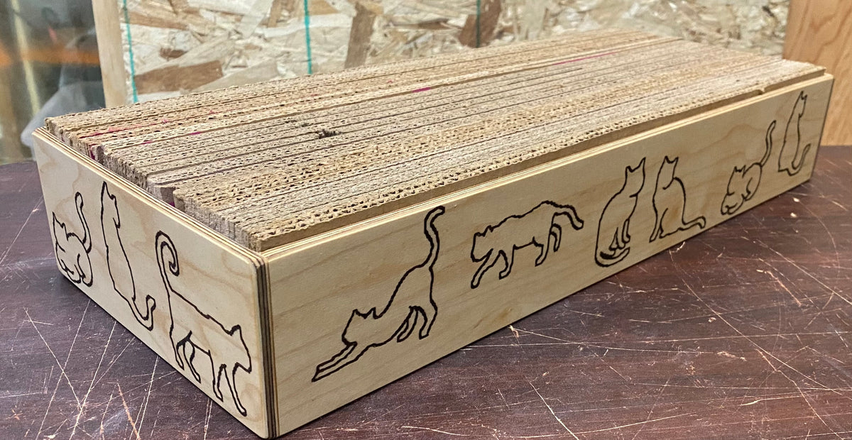 Cat Scratch Box – PegStilts.com - Peg Stilts, Puppets, and Art